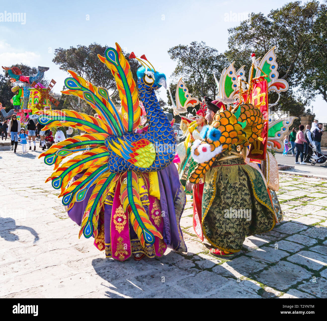 The Peacock Dancers ( Malta 2019 Stock Photo - Alamy