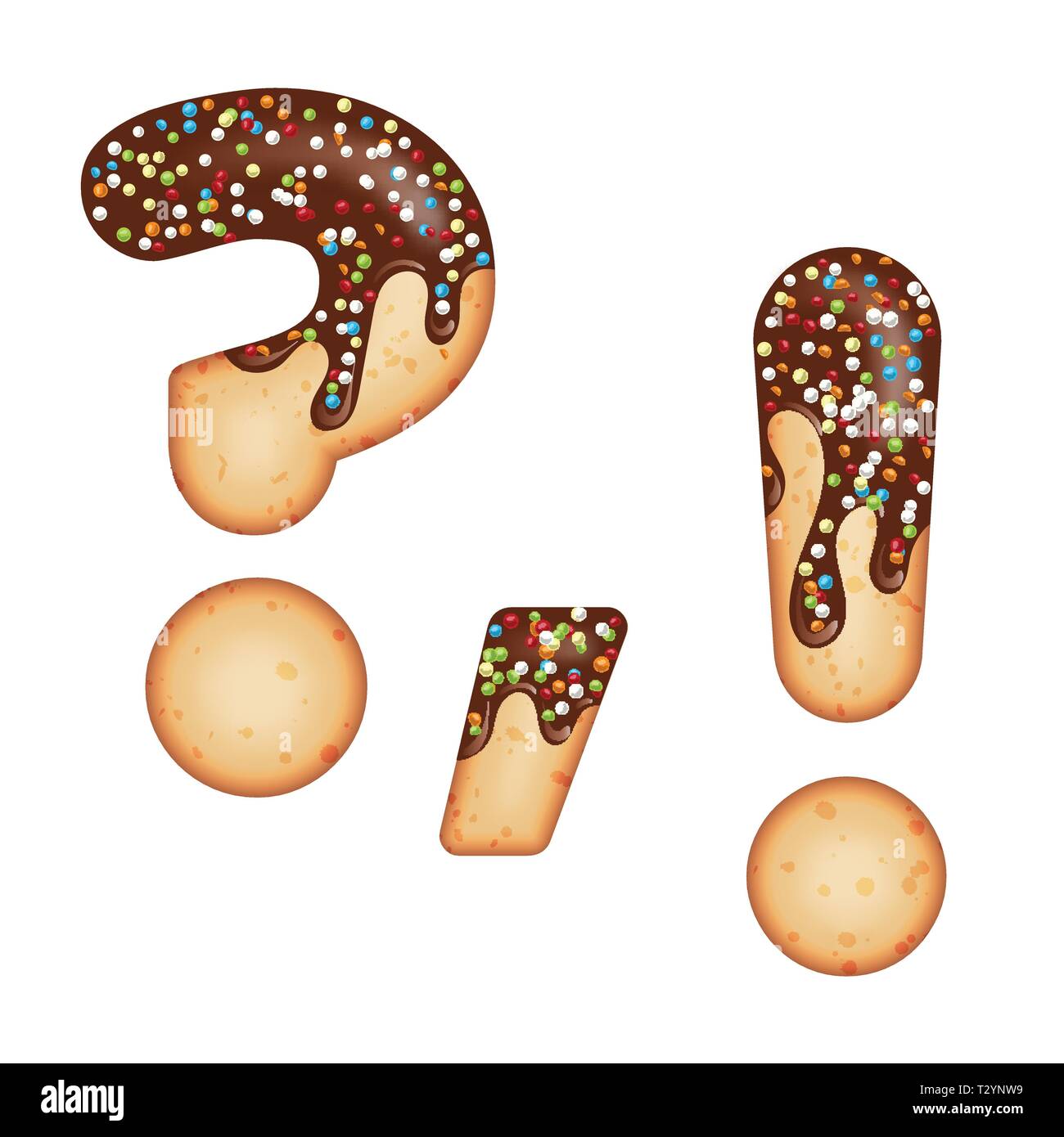 Tempting typography. Font design. Icing letter. Sweet 3D donut ...