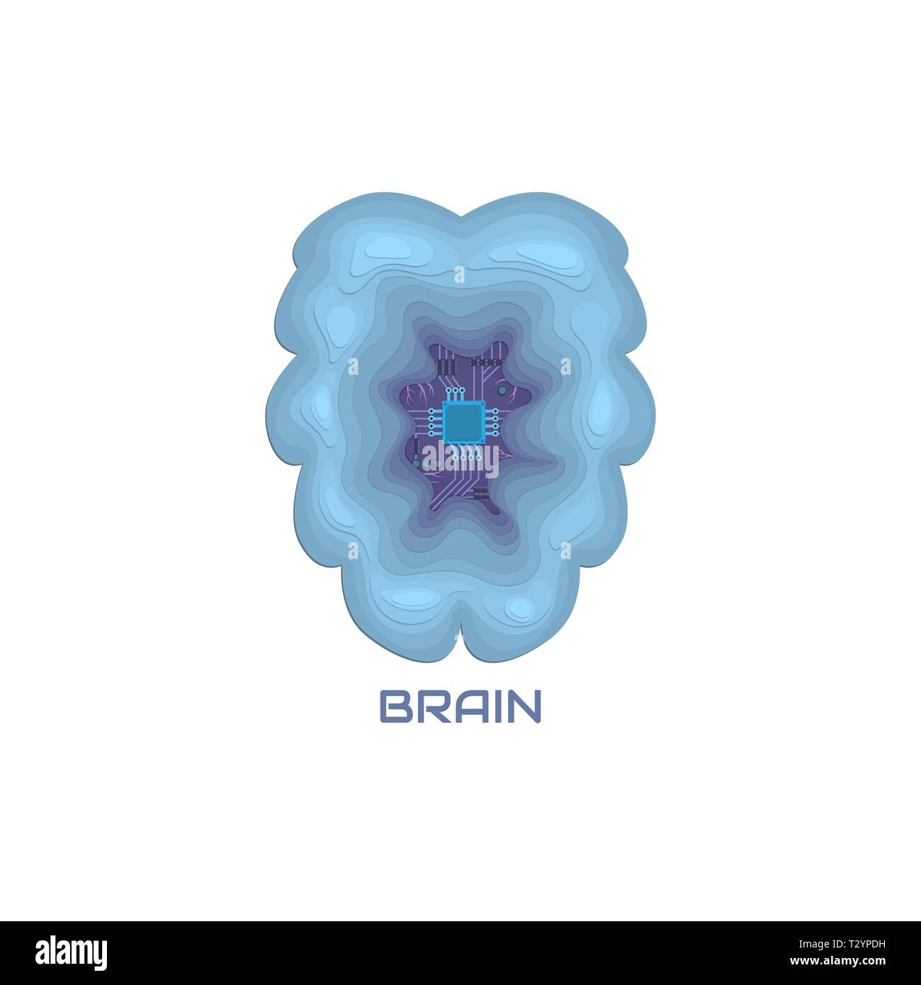 Robot processor chip in Cut Out Stock Images & Pictures - Alamy