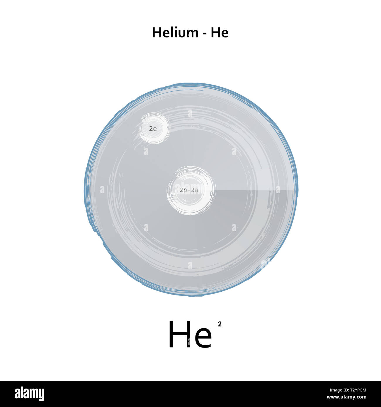 Helium chemical element atomic structure illustration backdrop Stock ...