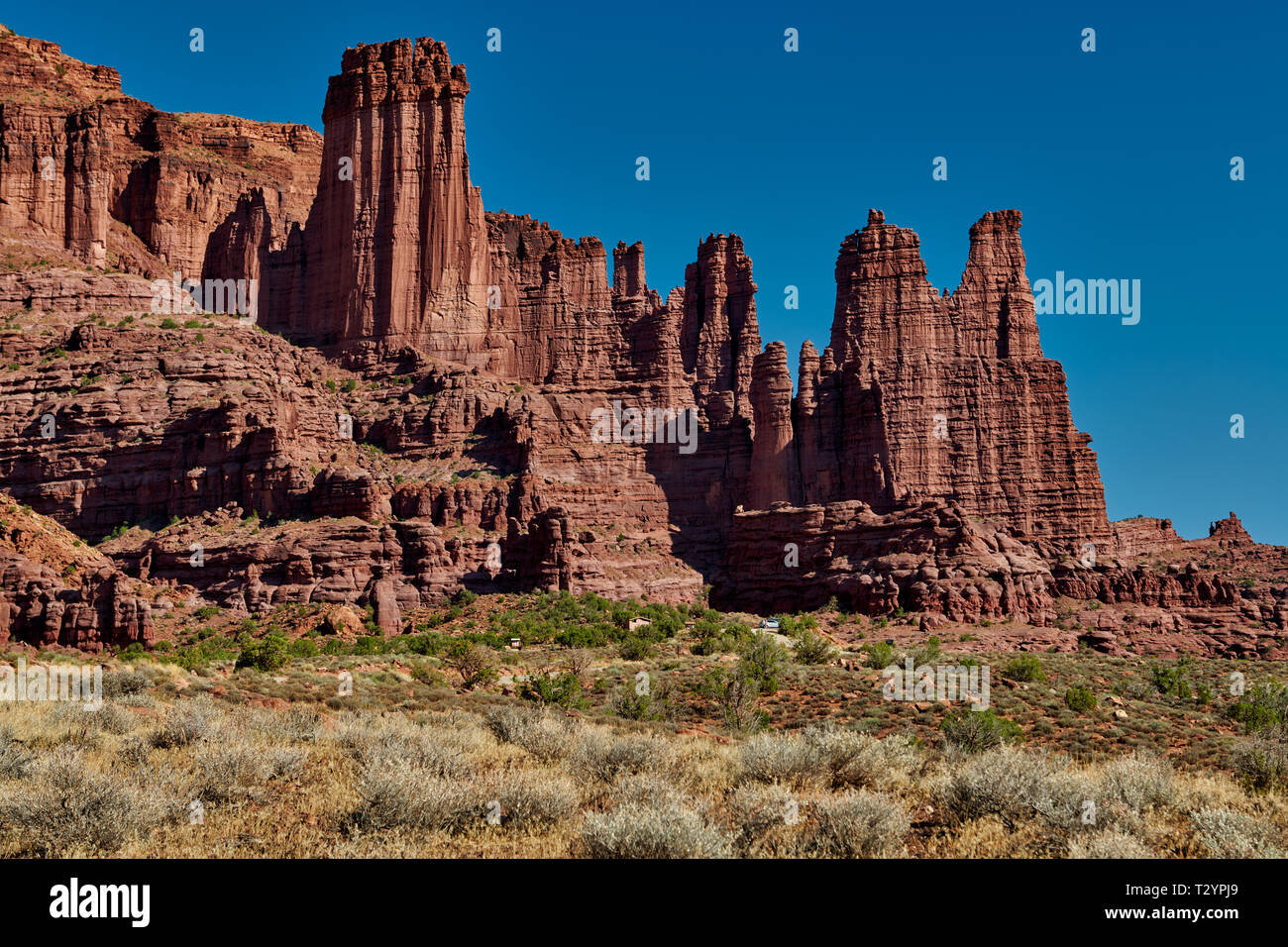 Fisher Towers, Moab, Utah, USA, North America Stock Photo - Alamy