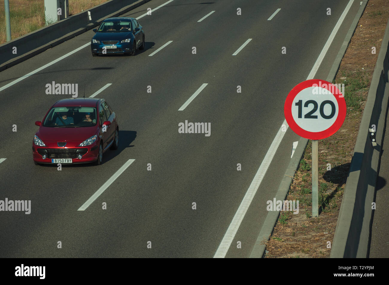 Speed Limit Sign Spain High Resolution Stock Photography and Images - Alamy