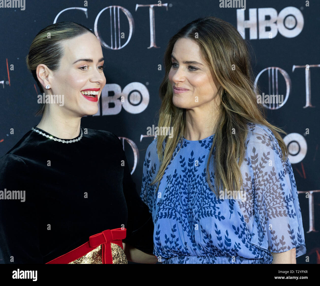 Sarah Paulson and Amanda Peet attend HBO Game of Thrones final season ...