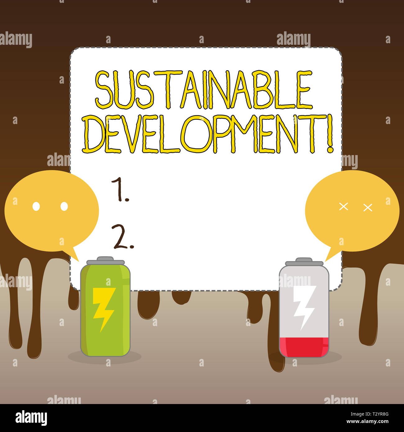 Handwriting text Sustainable Development. Conceptual photo developing ...