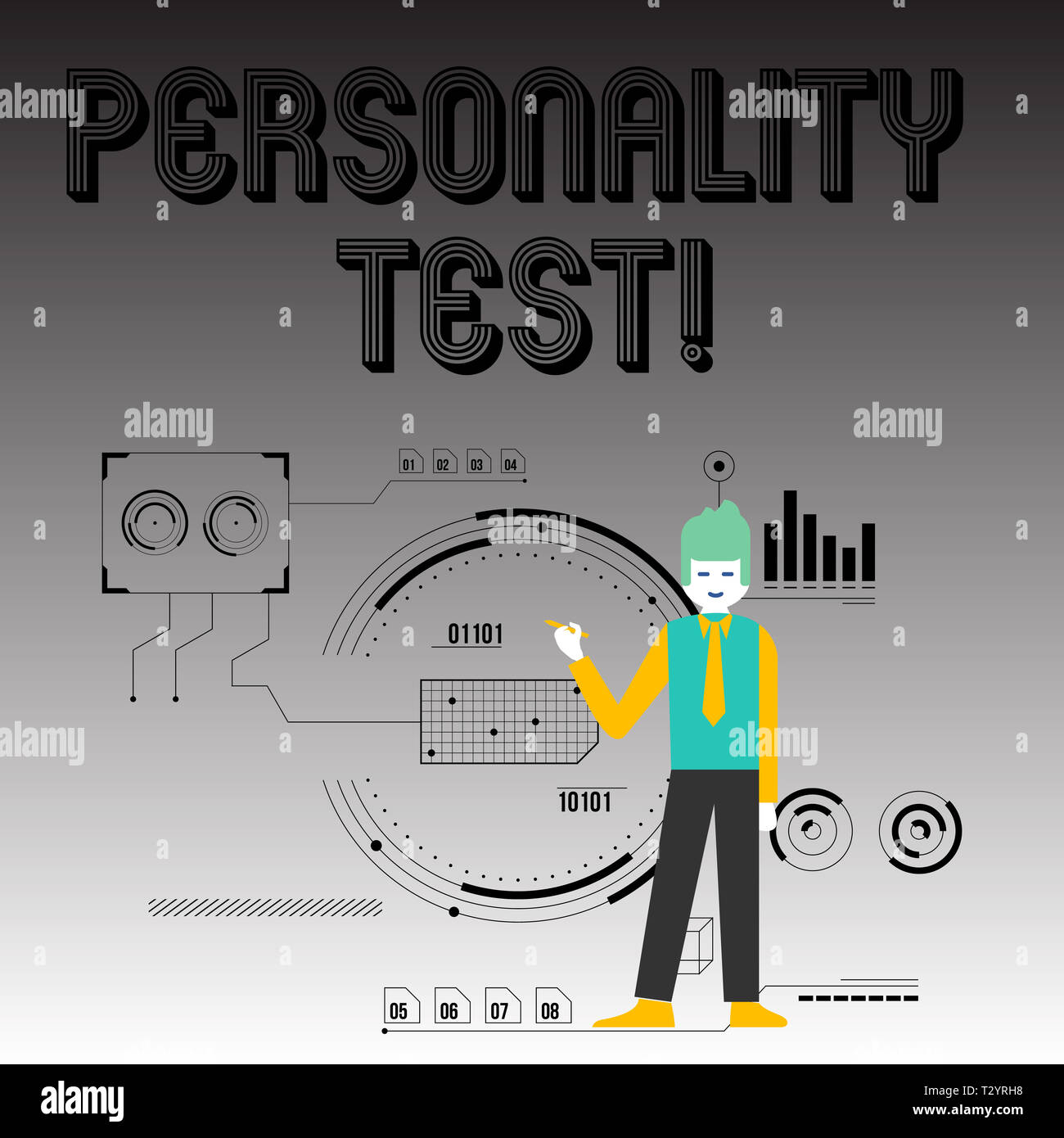 Handwriting text writing Personality Test. Conceptual photo method used ...