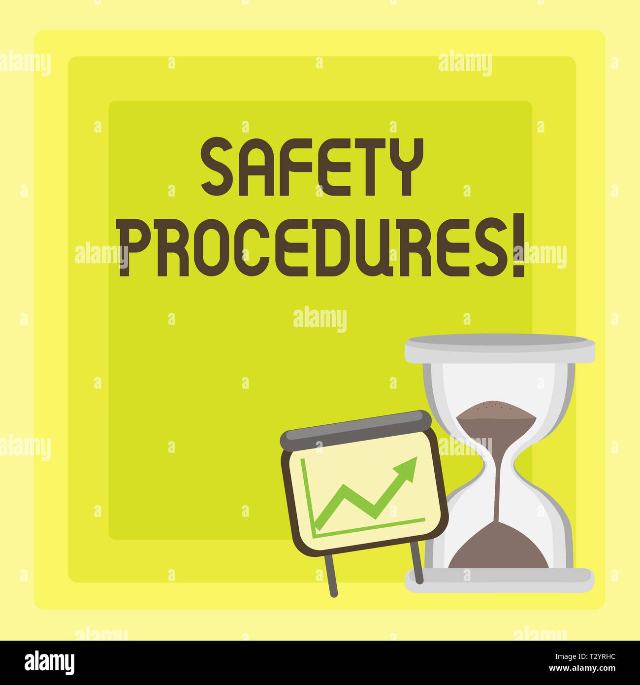 Handwriting text writing Safety Procedures. Conceptual photo steps ...