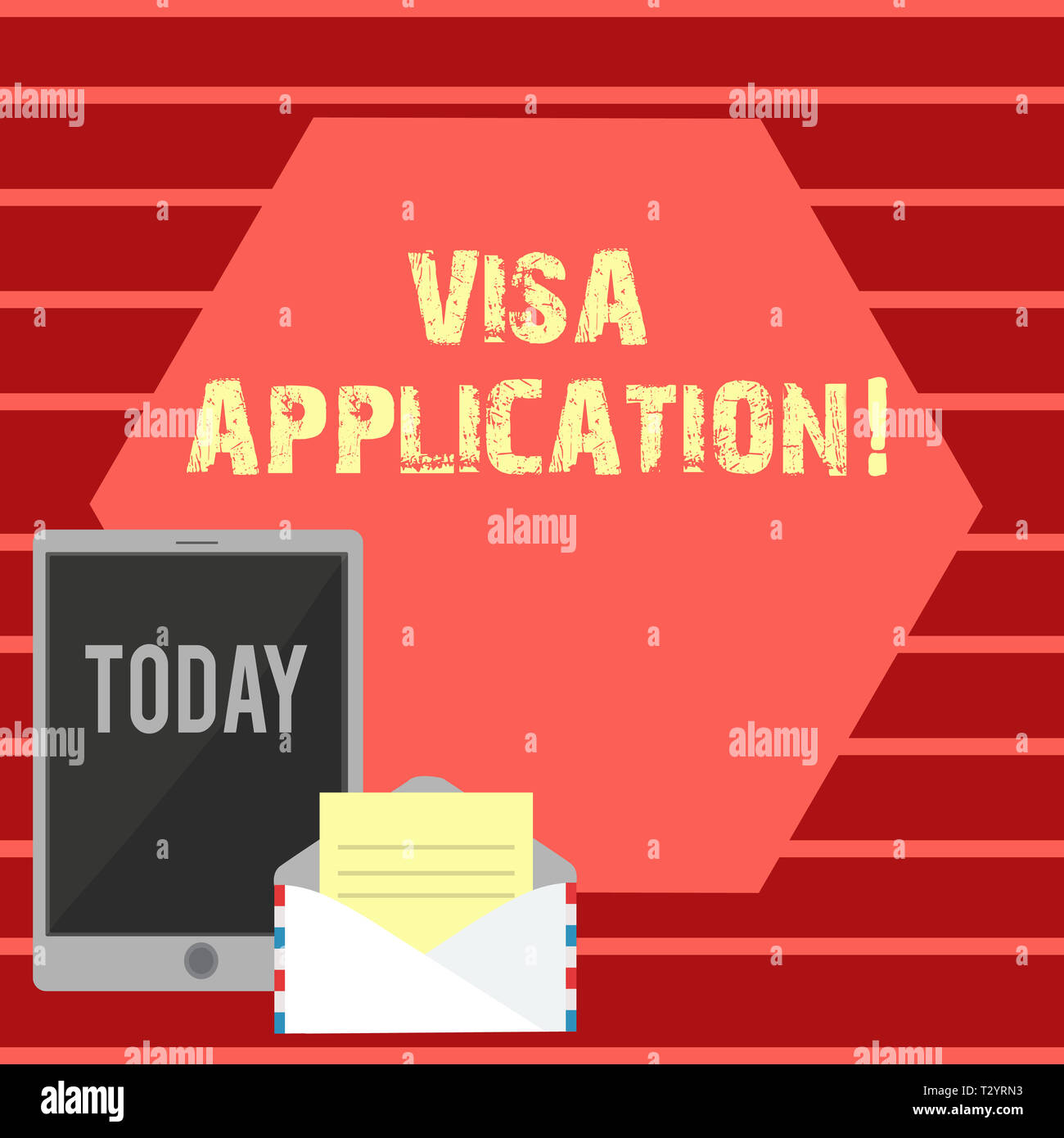 Writing note showing Visa Application. Business concept for conditional ...
