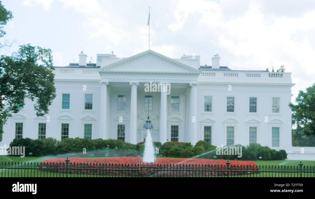Washington dc skyline white house hi-res stock photography and images ...