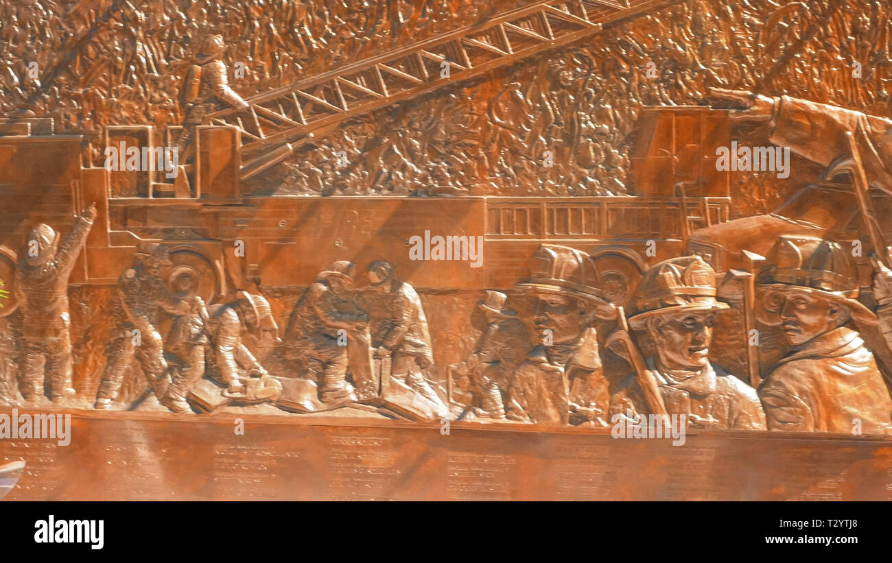 Firefighter memorial plaque hi-res stock photography and images - Alamy