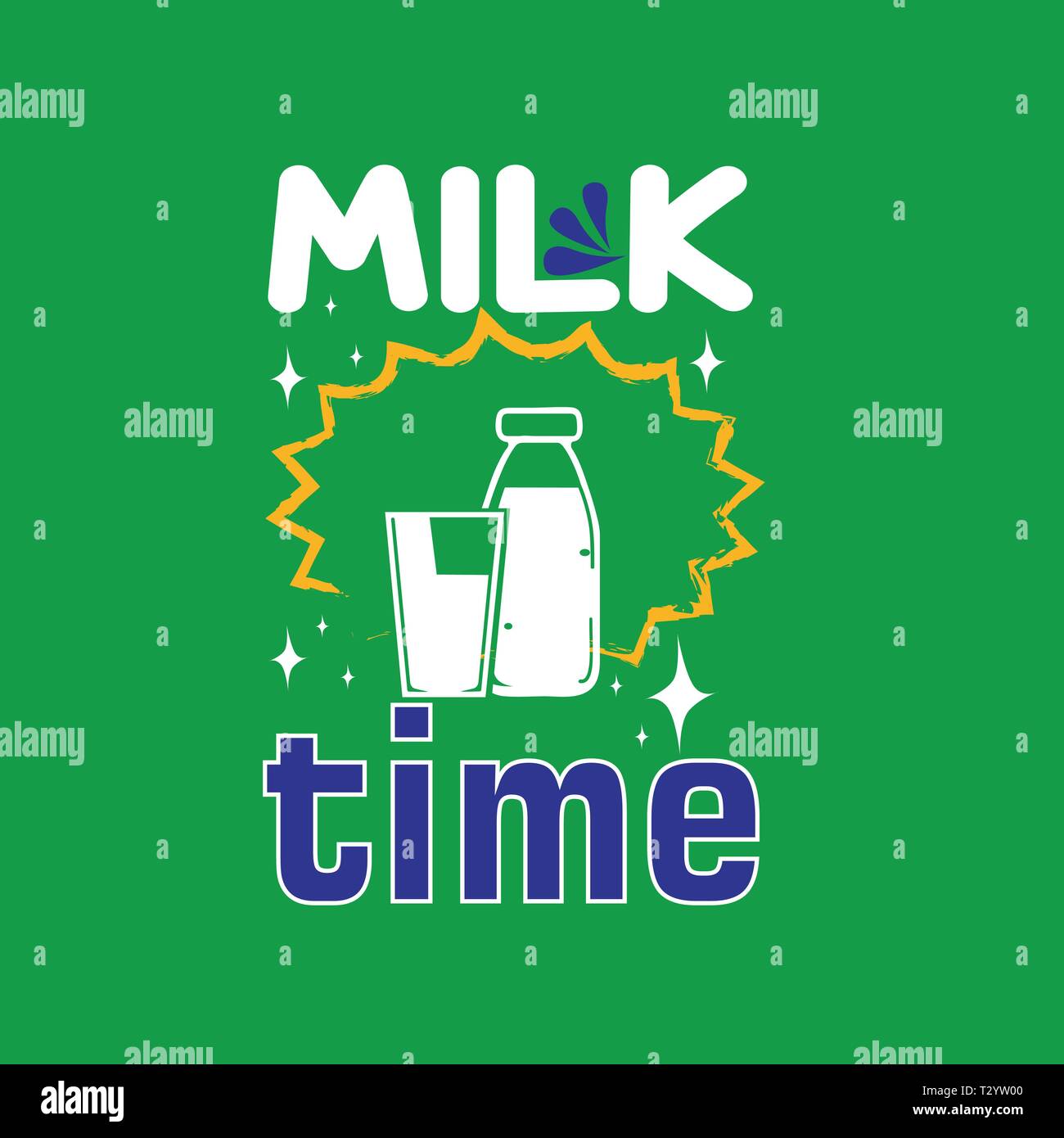 First milk logo hi-res stock photography and images - Alamy