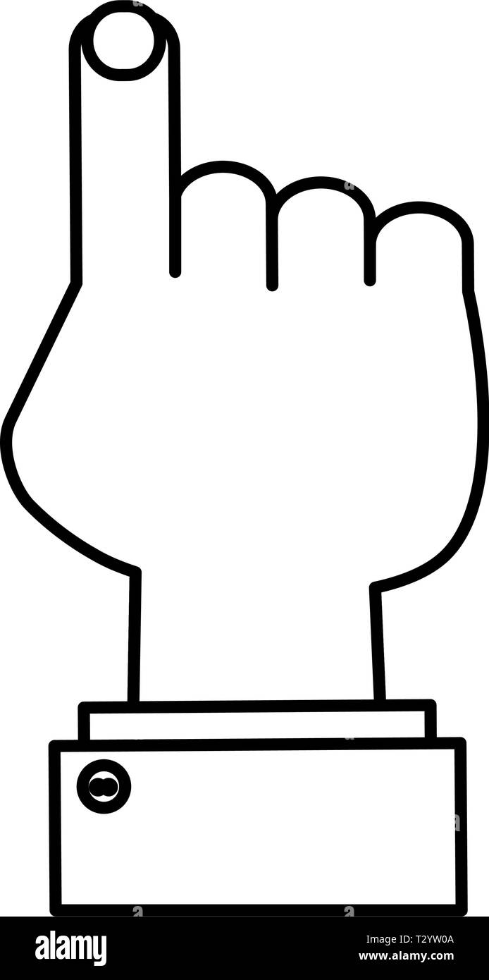hand human index icon vector illustration design Stock Vector Image ...