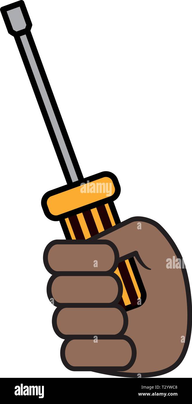 Using screwdriver tool Stock Vector Images - Alamy