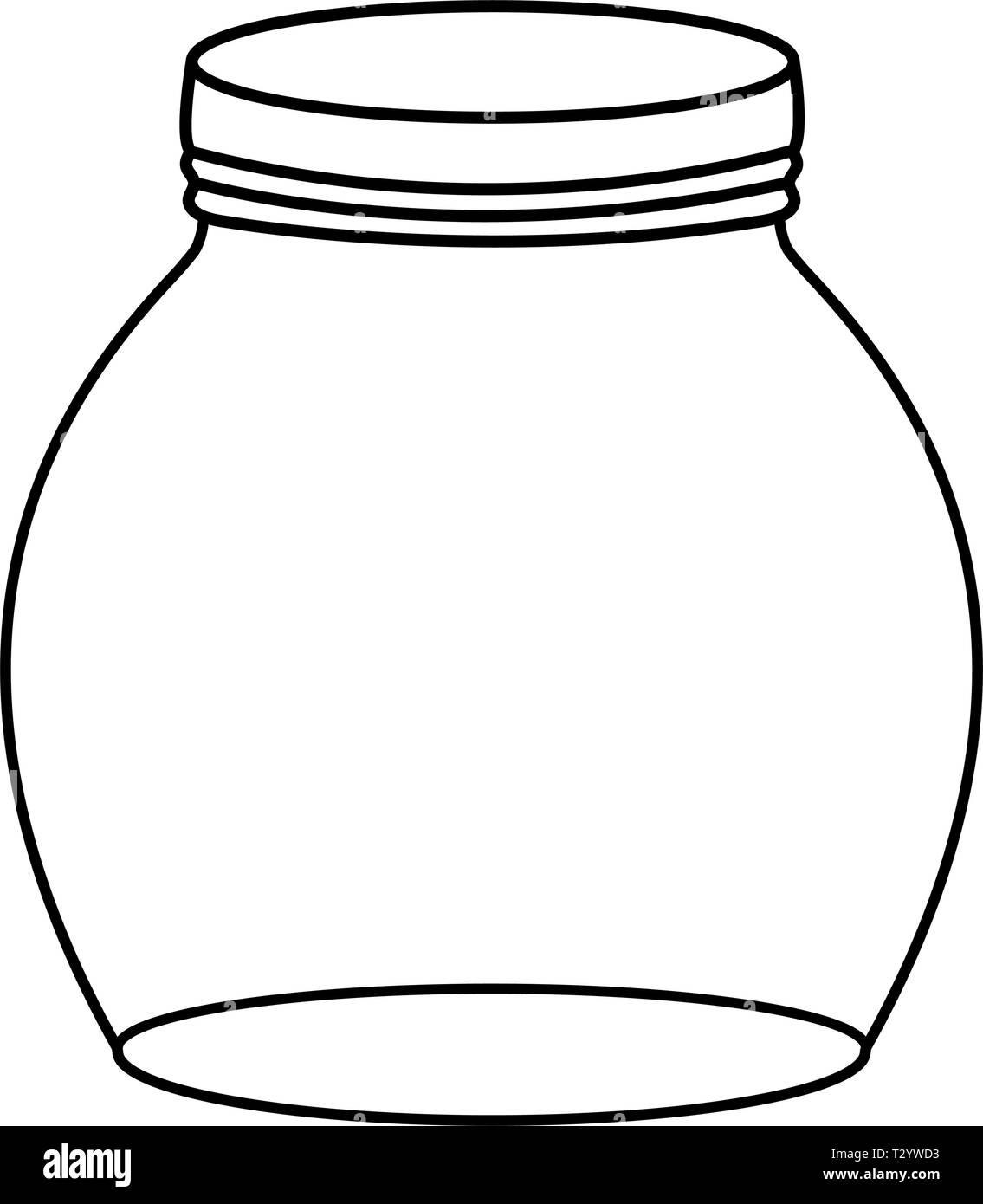 mason jar glass with lid vector illustration design Stock Vector Image ...