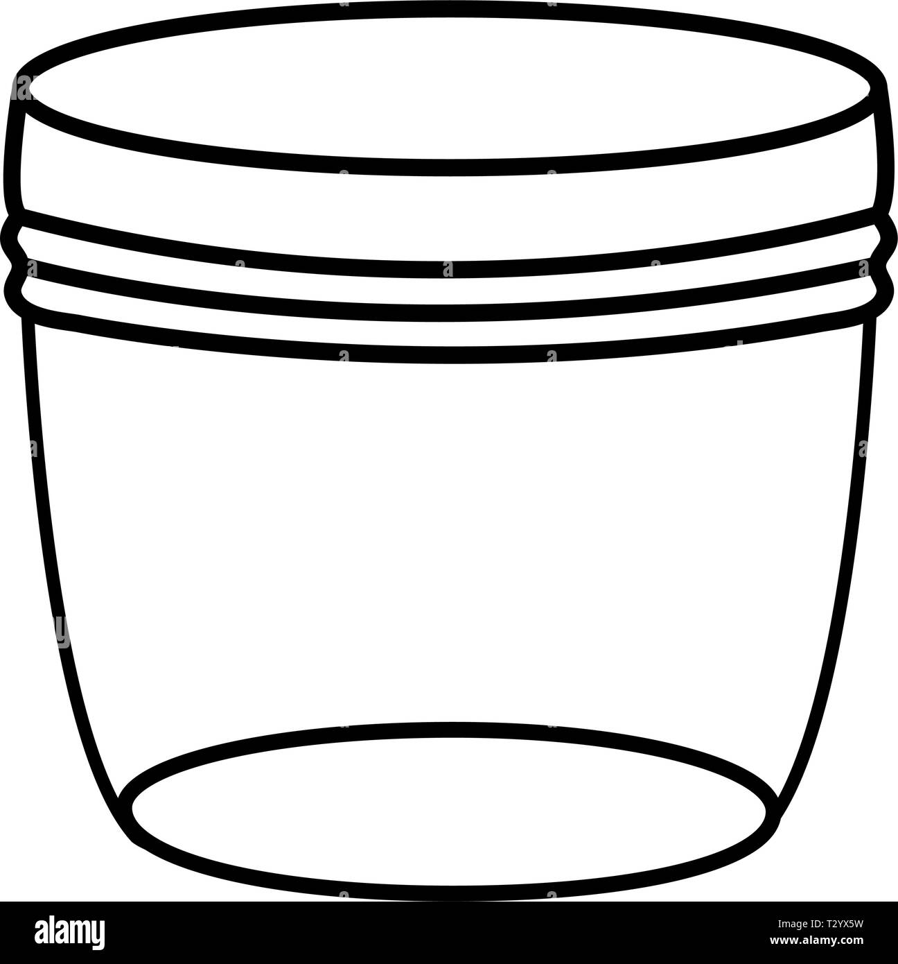 mason jar glass with lid vector illustration design Stock Vector Image ...