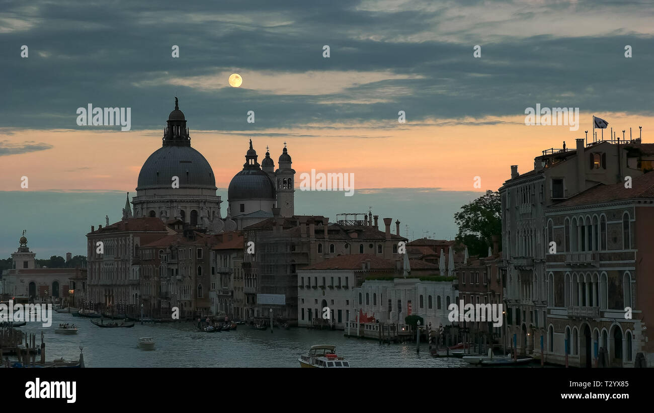 Full moon rises over st hi-res stock photography and images - Alamy