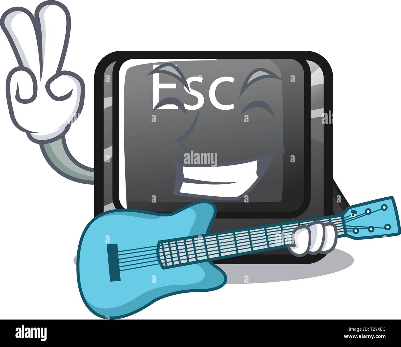 Escape keyboard computer esc Stock Vector Images - Alamy