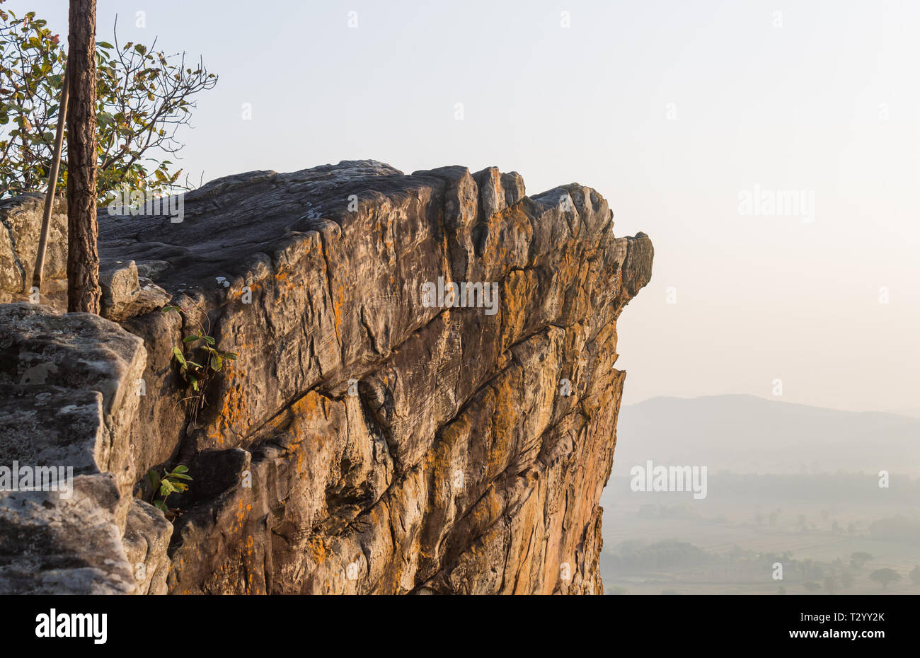 Pha Hua Rue Rock Cliff Mountain Hill Phayao Attractions Thailand with ...