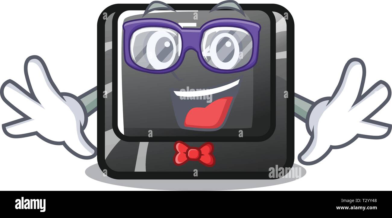 Geek cartoon f2 button on the keyboard vector illustration Stock Vector ...