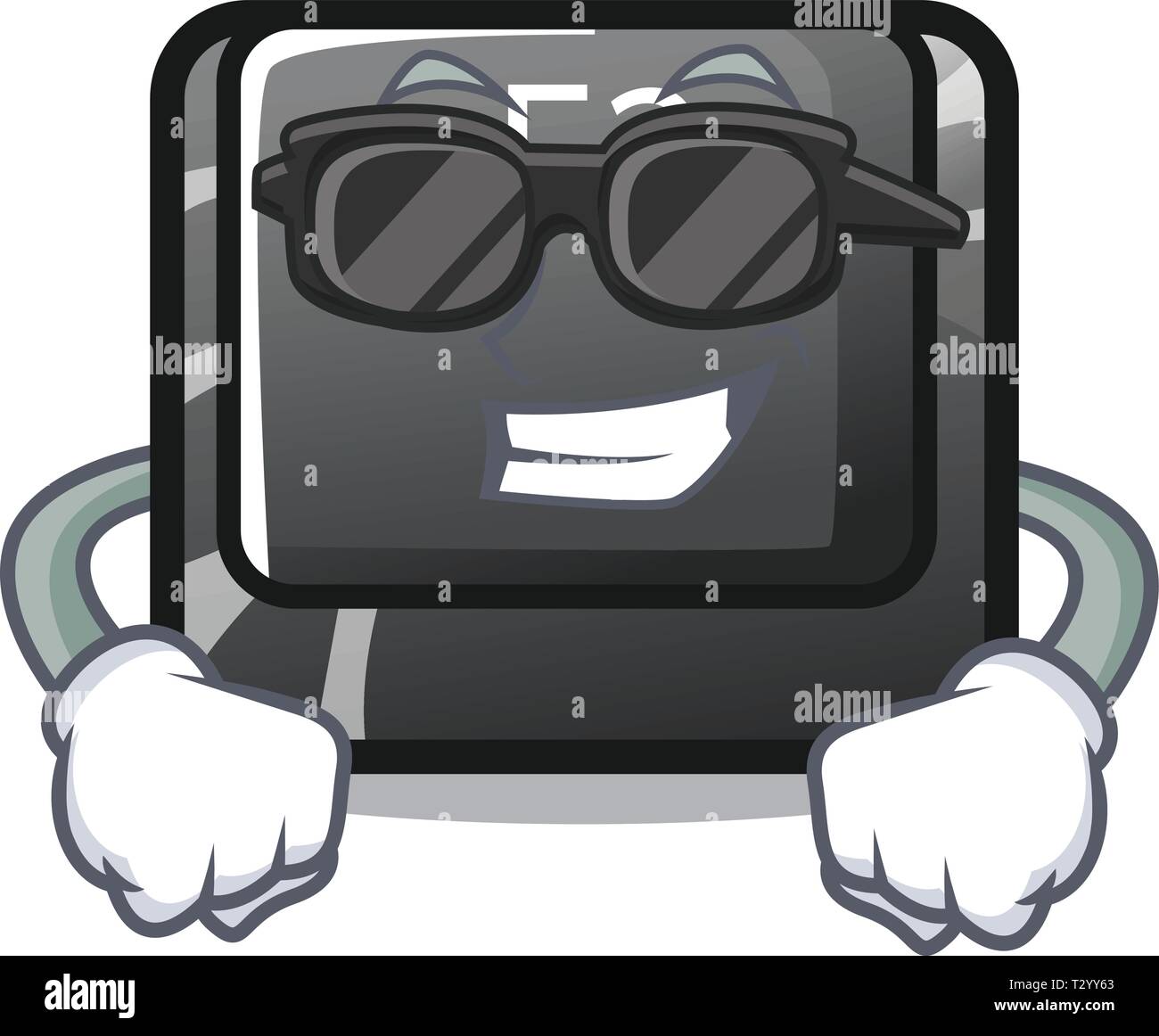 Super cool cartoon f2 button on the keyboard vector illustration Stock ...