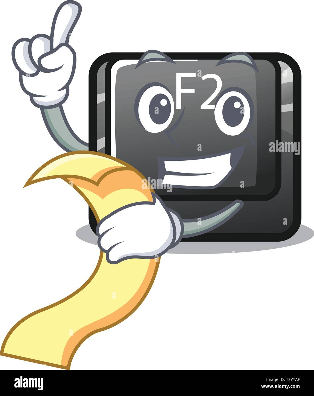 With menu button f2 isolated with the character vector illustration ...