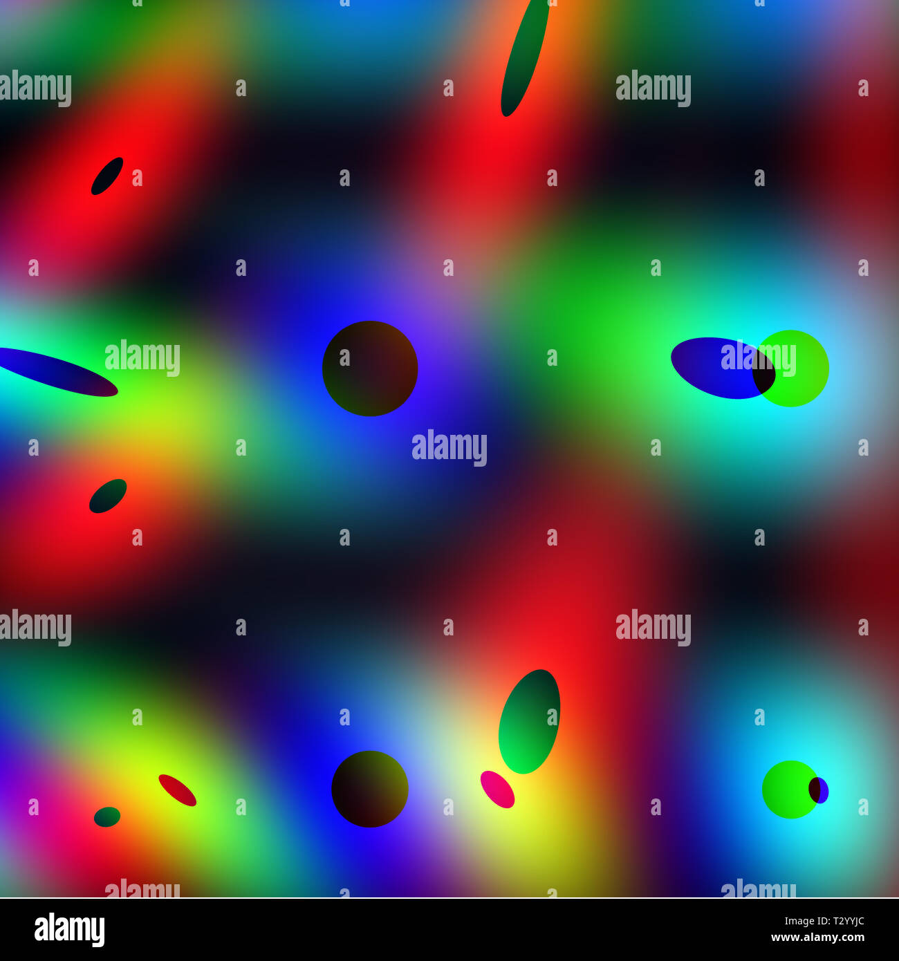 Rainbow color picture with ellipses of different size Stock Photo - Alamy