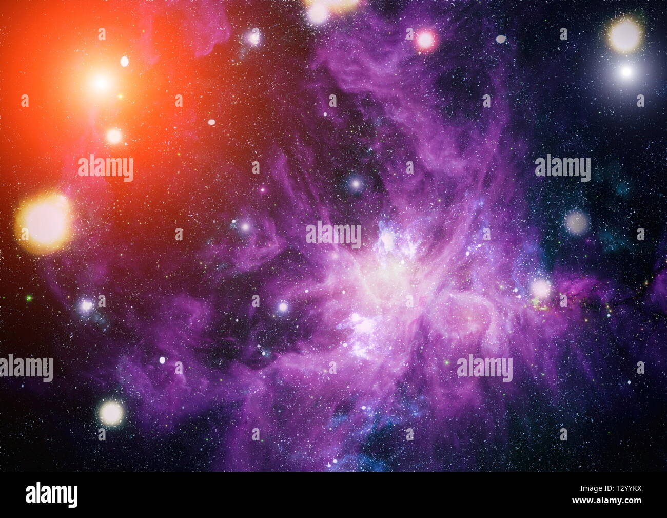 Nebula and galaxies in space. Elements of this image furnished by NASA ...