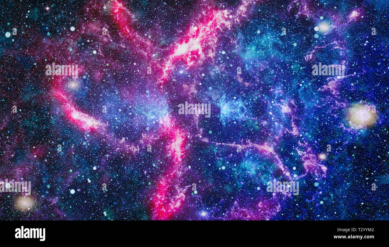 Nebula and galaxies in space. Elements of this image furnished by NASA ...