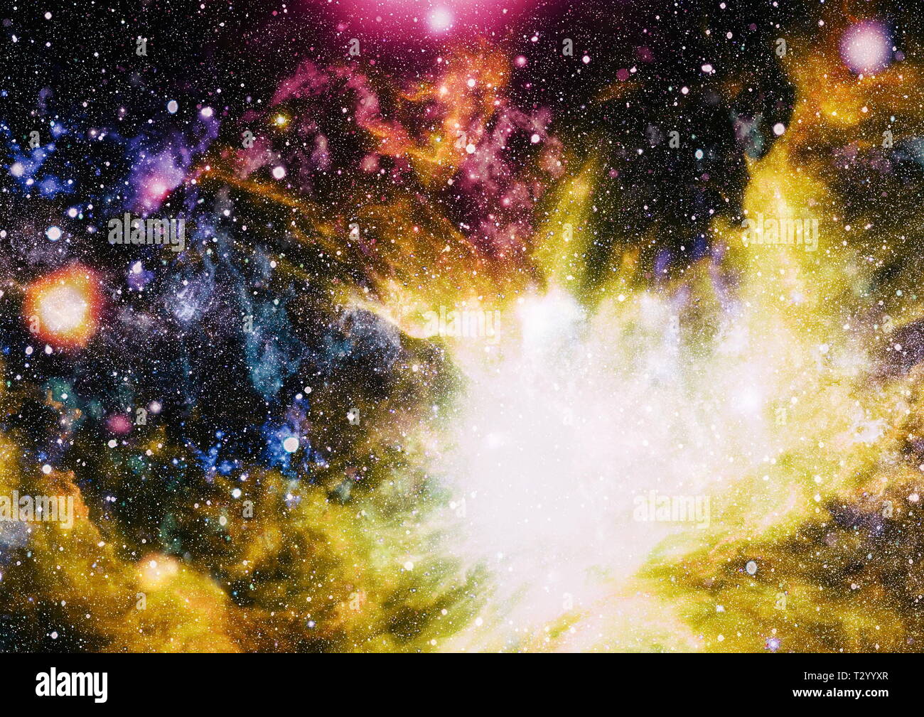 planets, stars and galaxies in outer space showing the beauty of space ...