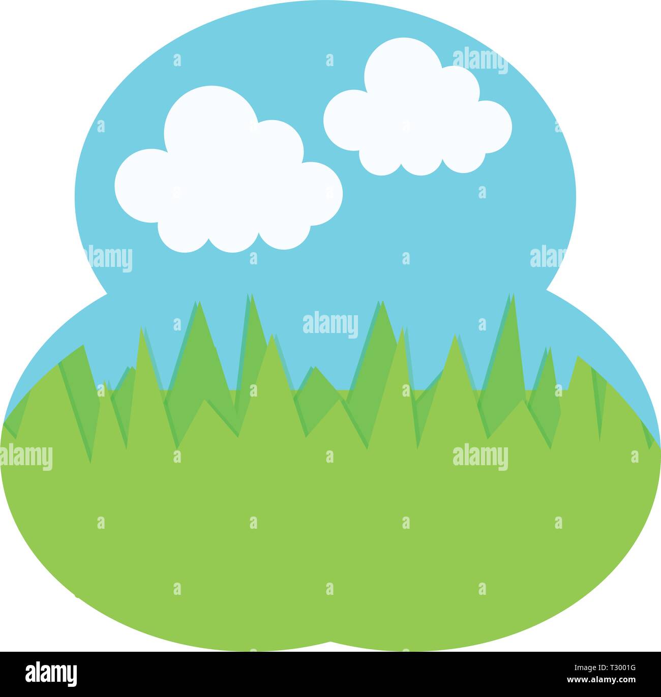field camp grass scene vector illustration design Stock Vector Image ...
