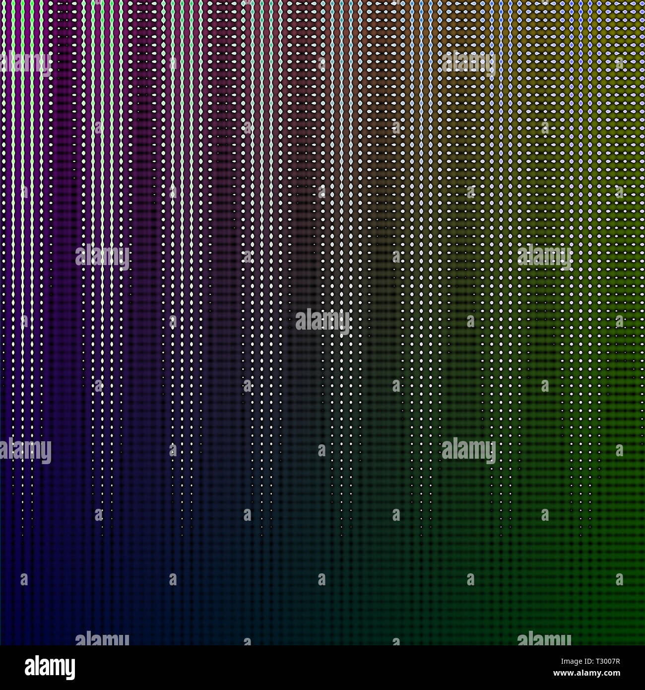 Computer art: Drawing of dots and circles of different size and color ...
