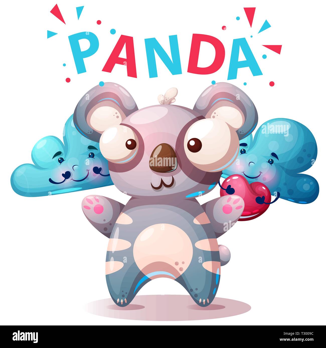 Cute panda characters - cartoon illustration. Vector eps 10 Stock ...