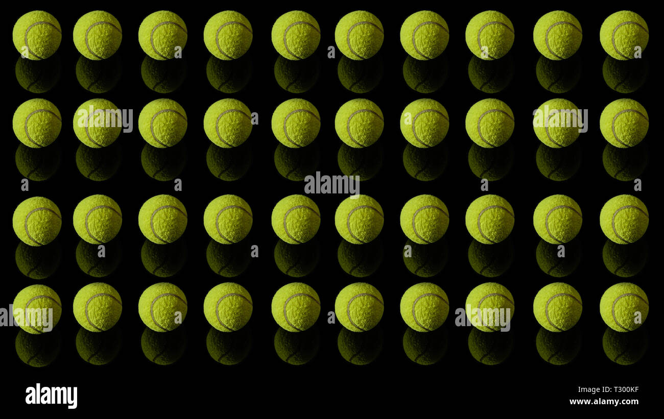 Old or used tennis ball, racket tennis and hand wrist strap isolated in ...