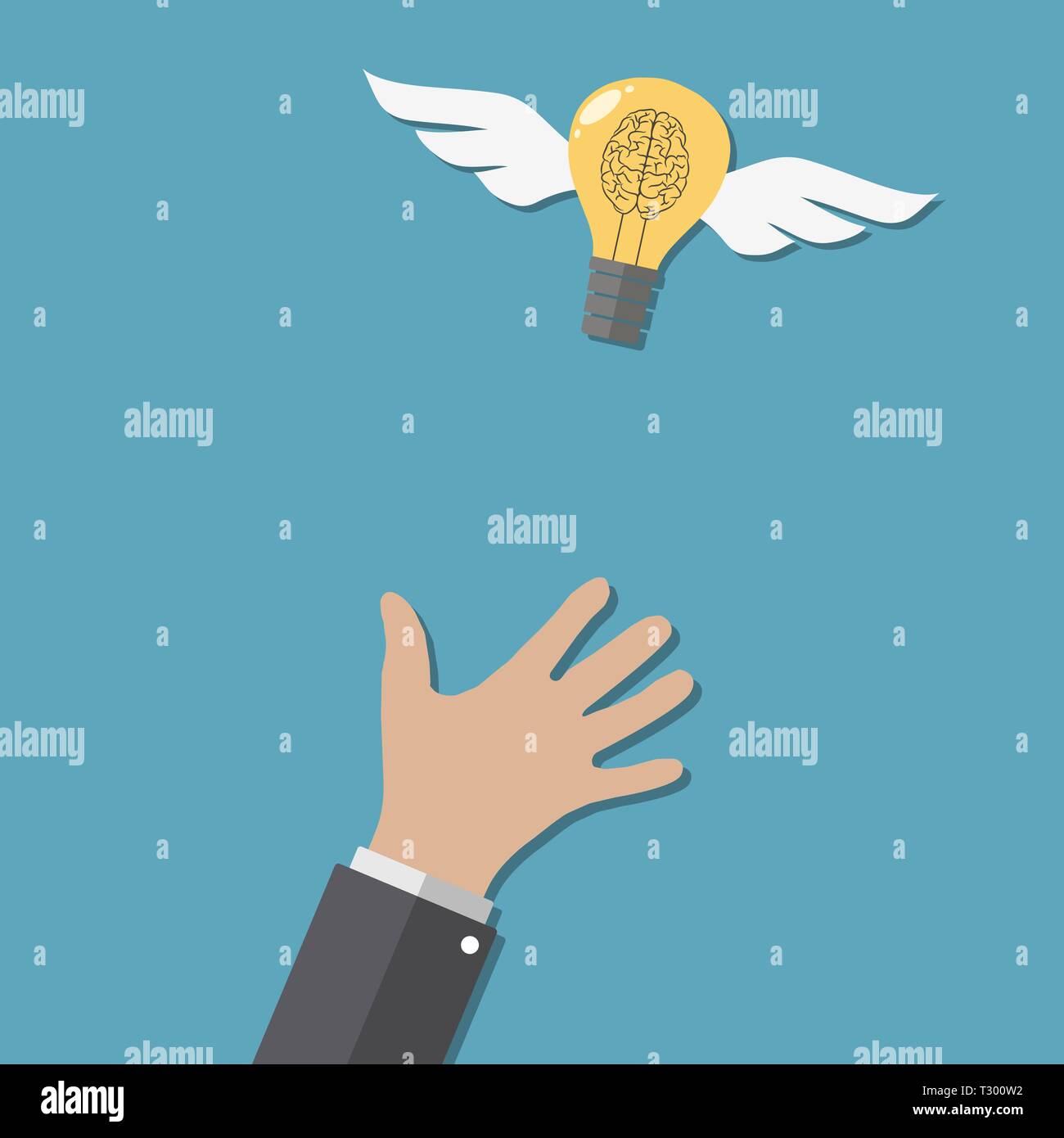 Cartoon big brain man blue hi-res stock photography and images - Alamy