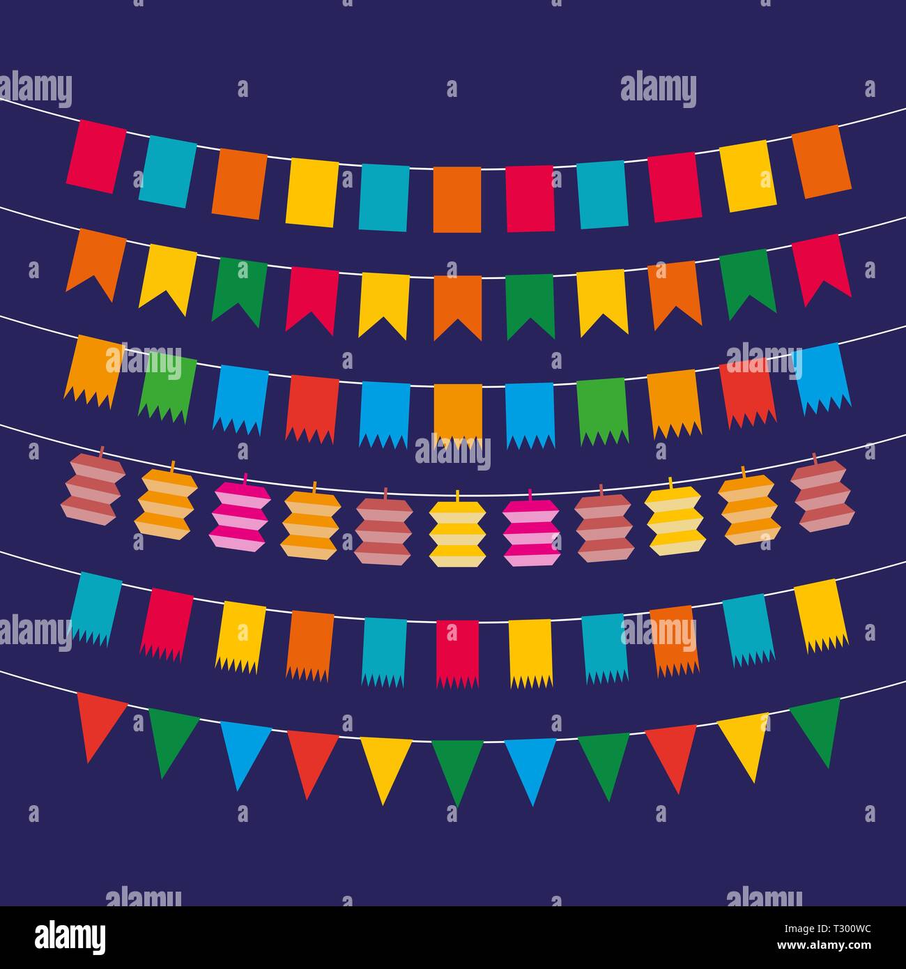 Bunting flying bird Stock Vector Images - Alamy