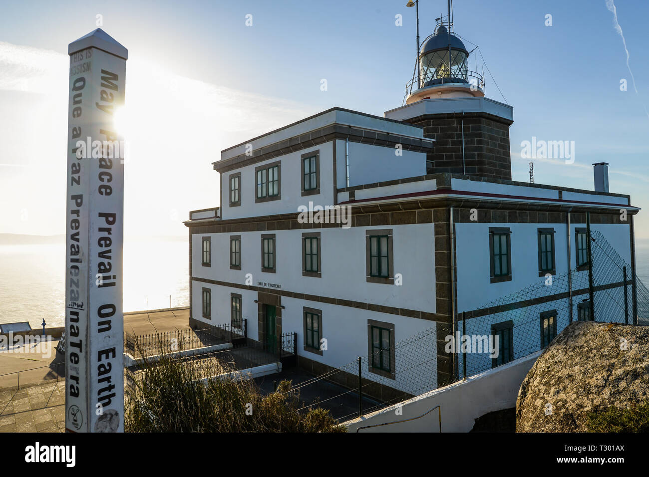 Finisterre lighthouse costa de hi-res stock photography and images - Alamy