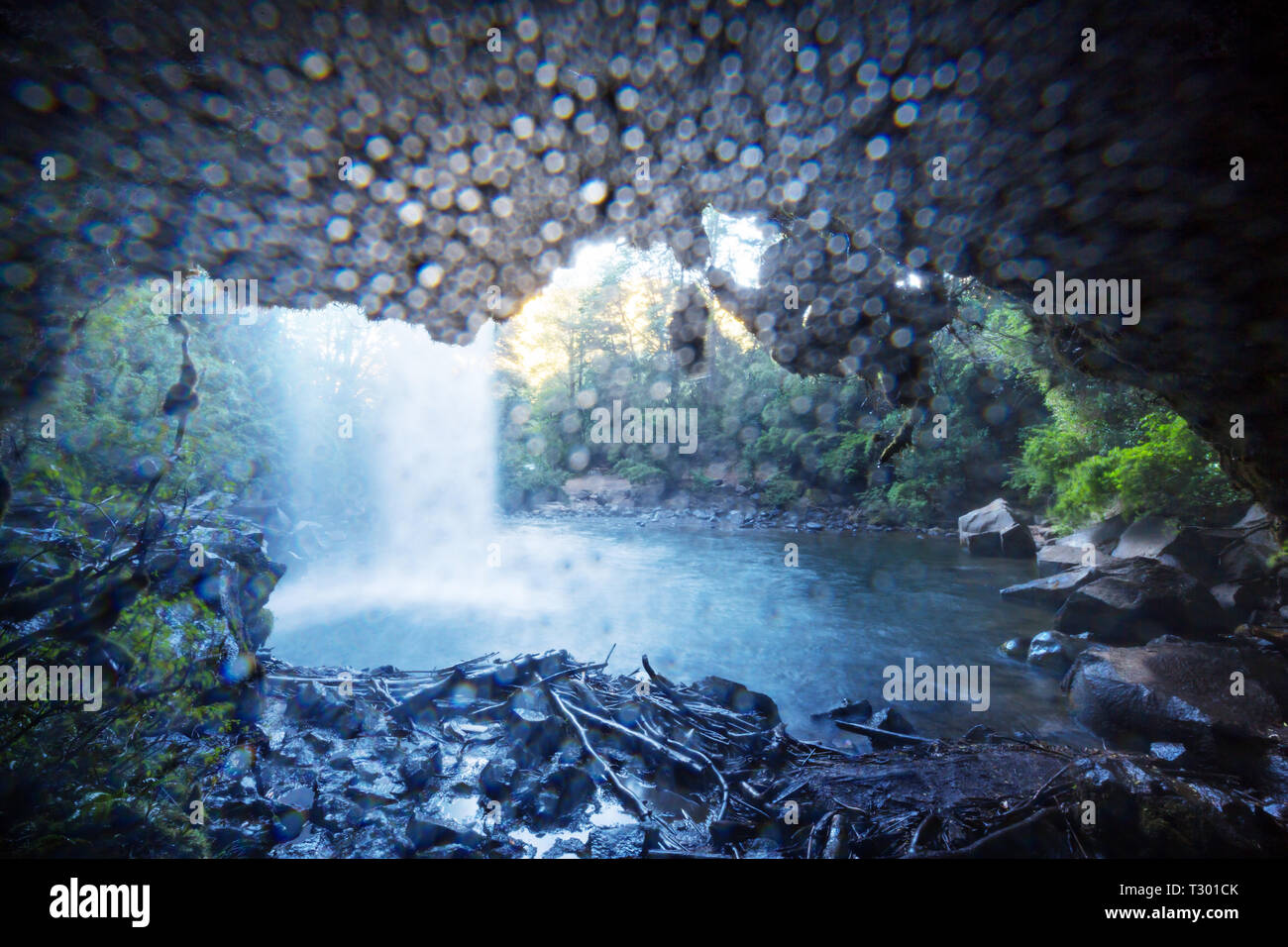 Beautiful waterfall in Chile, South America Stock Photo - Alamy