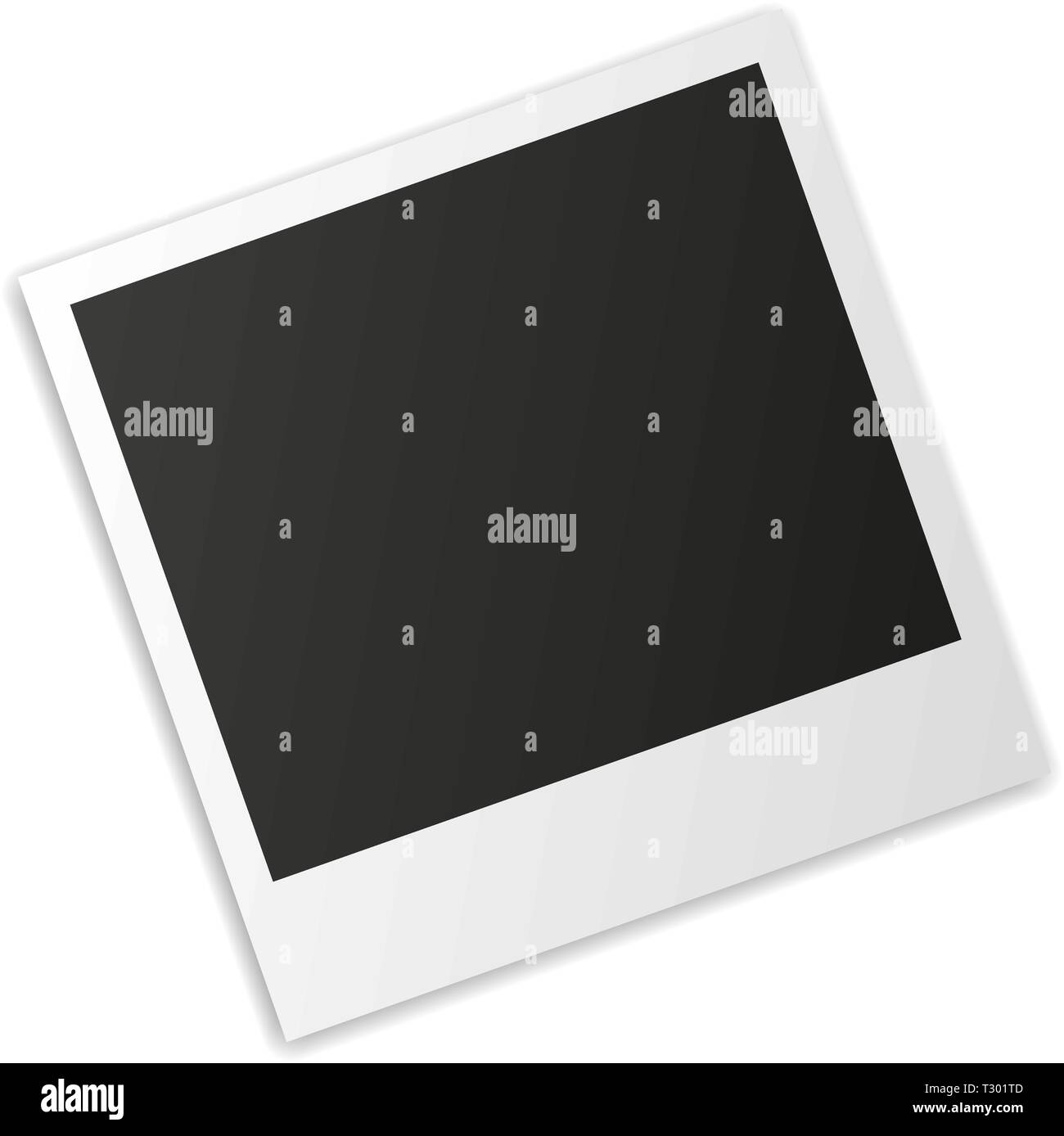 instant photo frame with shadow isolated on white background. vector ...