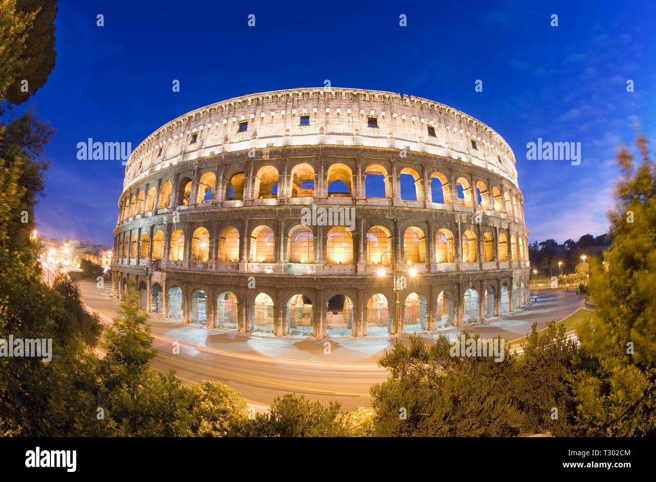 Elevated view of the Colosseum Stock Photo - Alamy