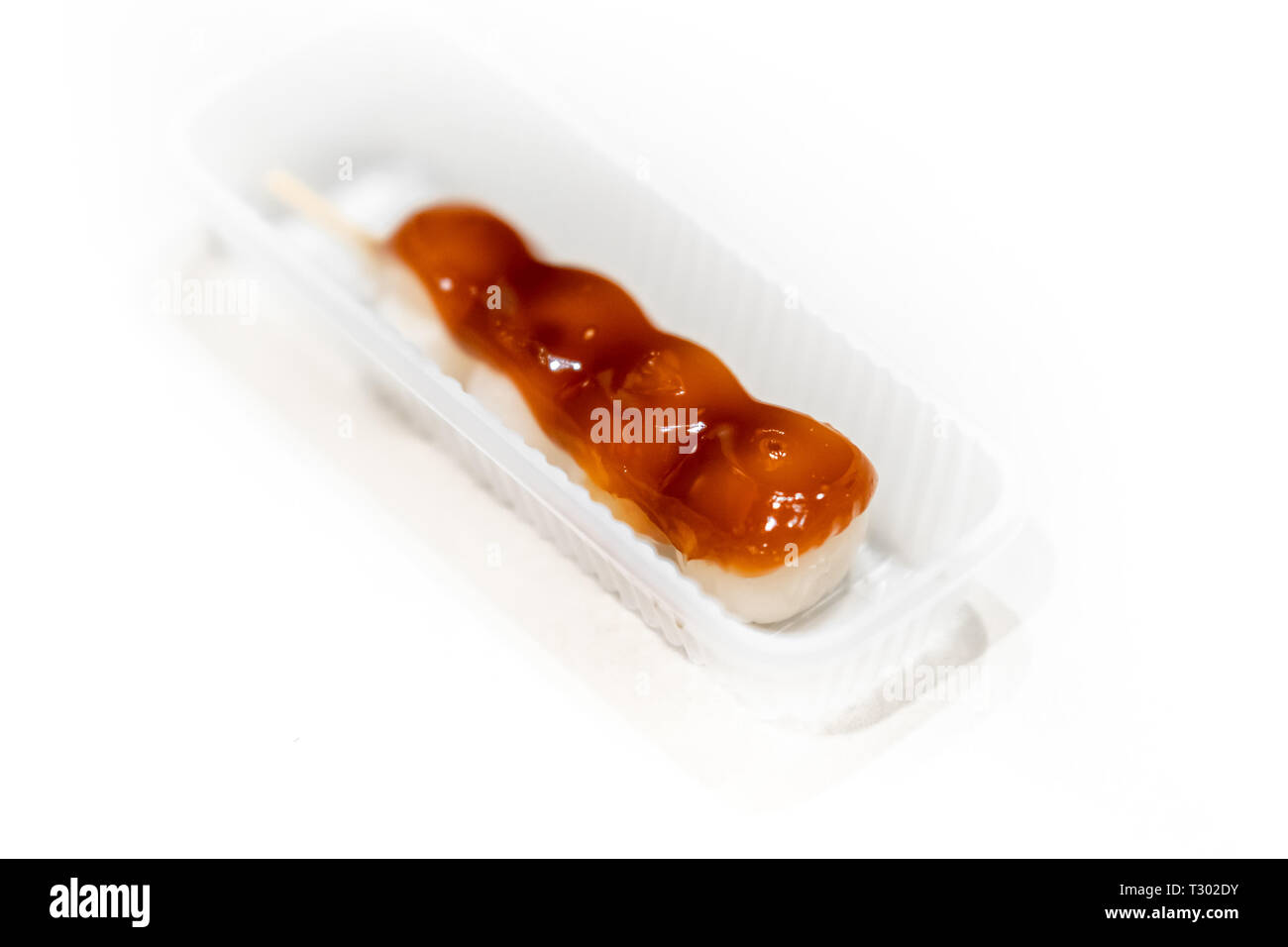 Isolated shot of Dango, Japanese traditional dessert, on white ...