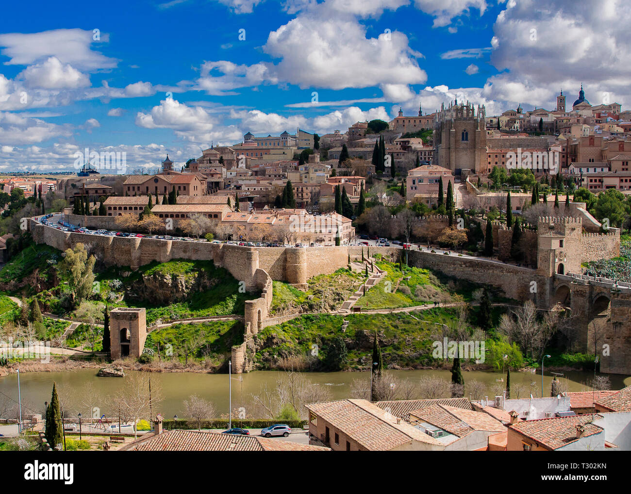 Panoramic view of the Toledo historic city Stock Photo - Alamy