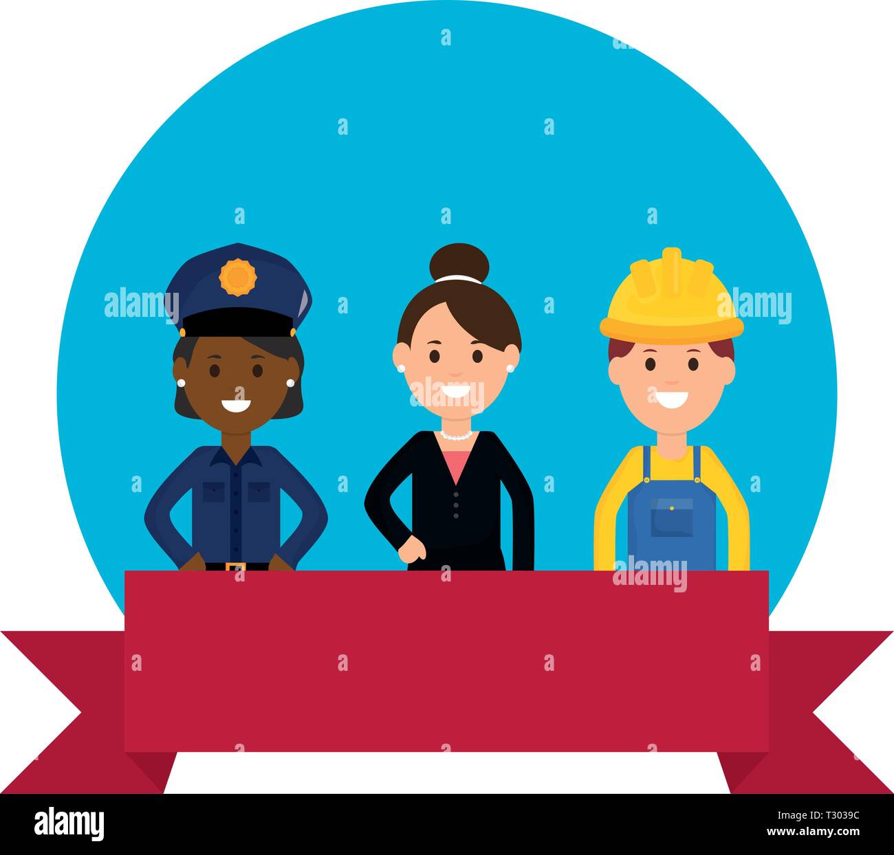 group of professionals workers vector illustration design Stock Vector ...