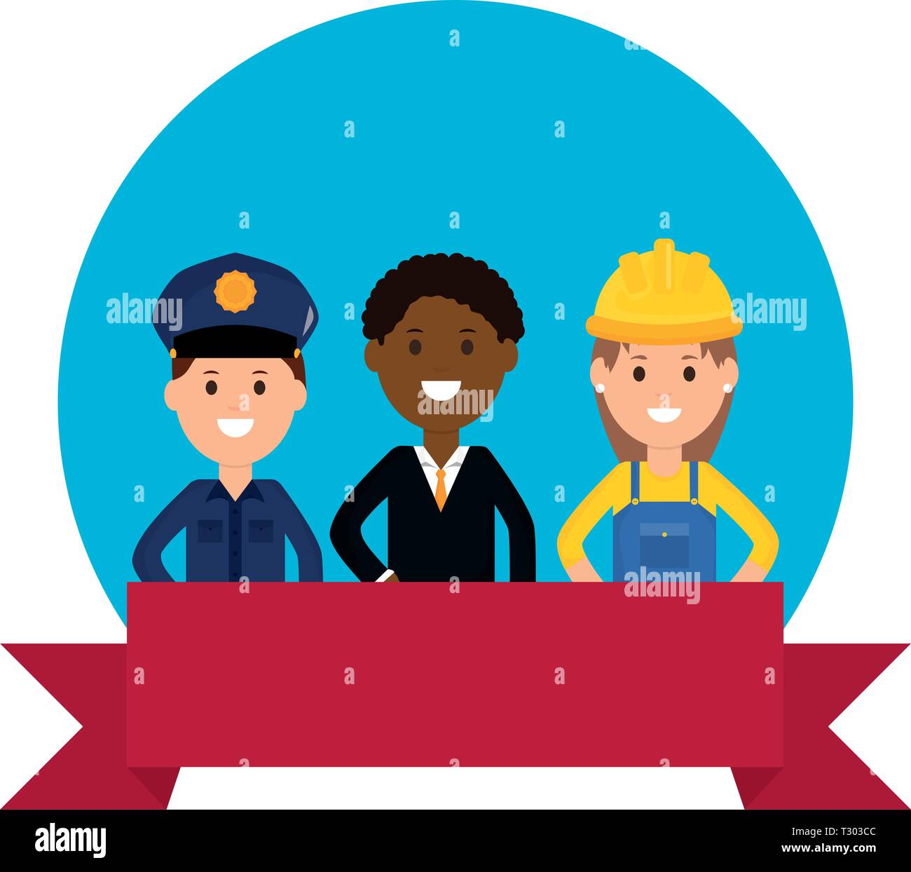 group of professionals workers vector illustration design Stock Vector ...