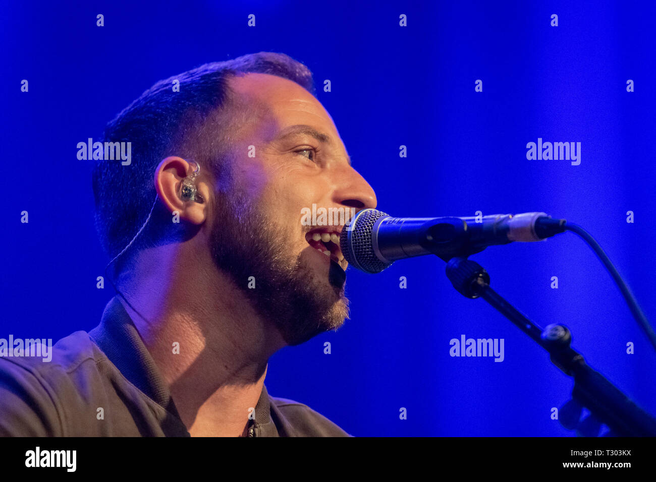 English singer-songwriter and guitarist James Morrison seen performing ...