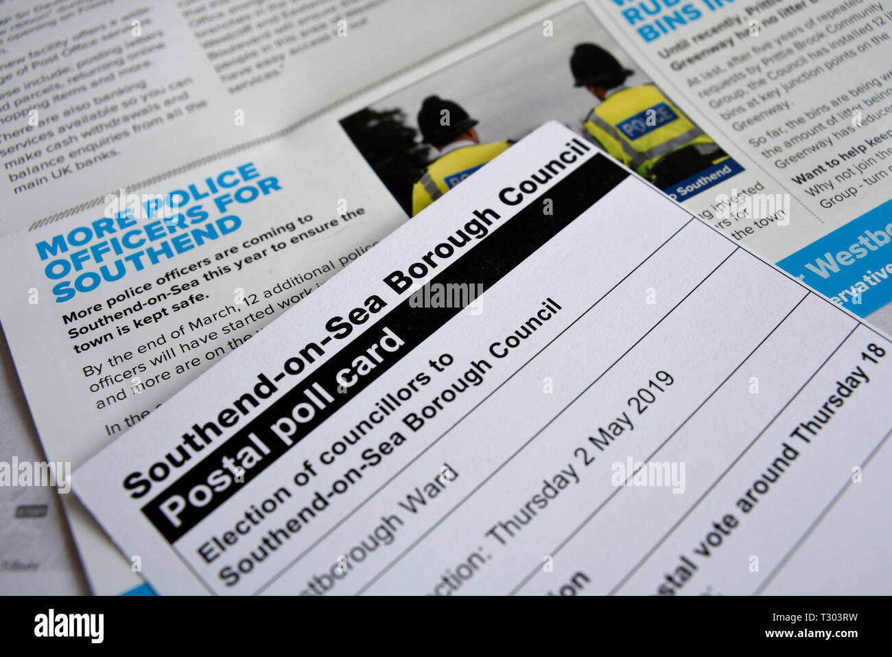 Conservative party leaflet hi-res stock photography and images - Alamy