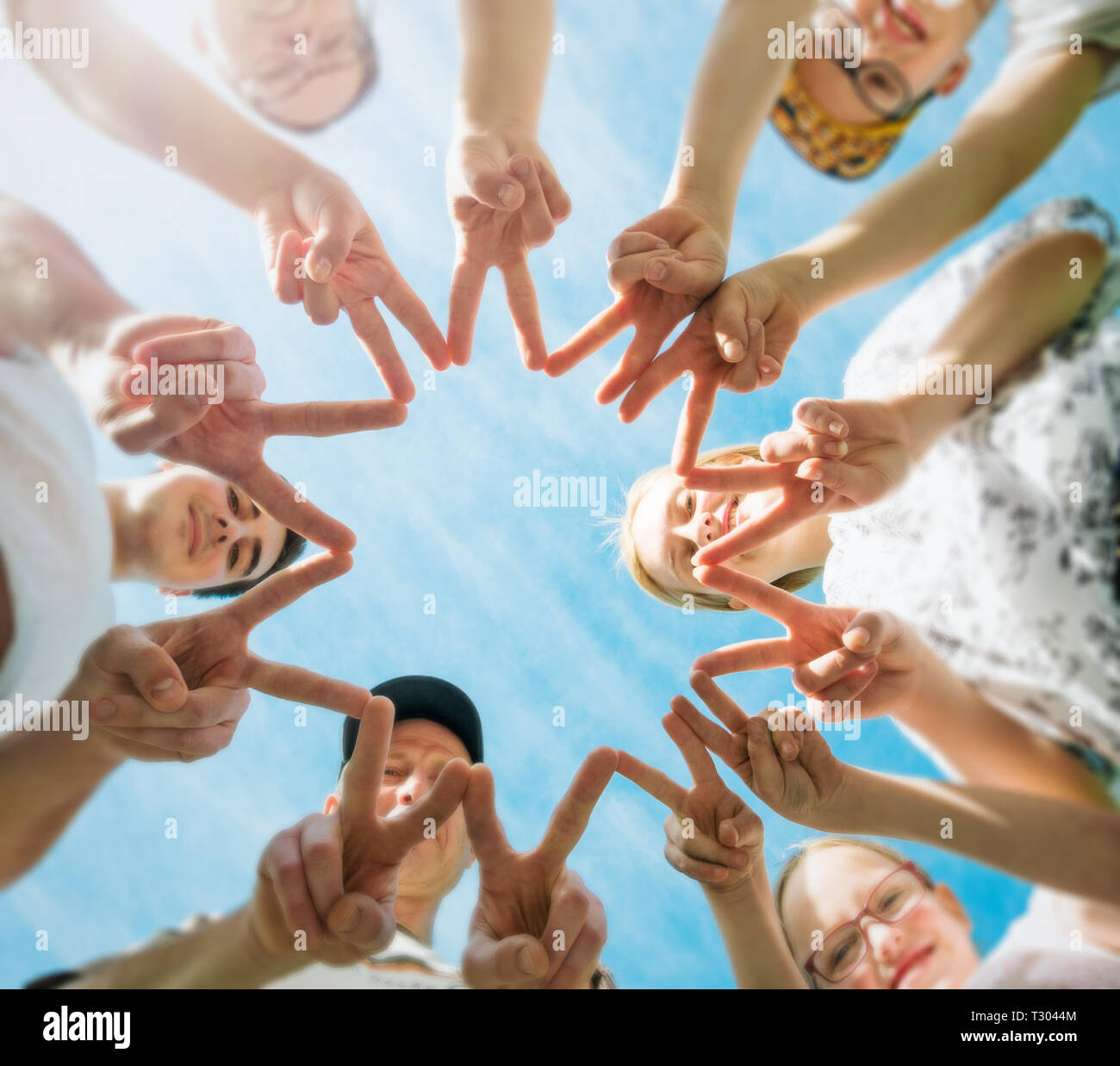 people hands together Stock Photo - Alamy