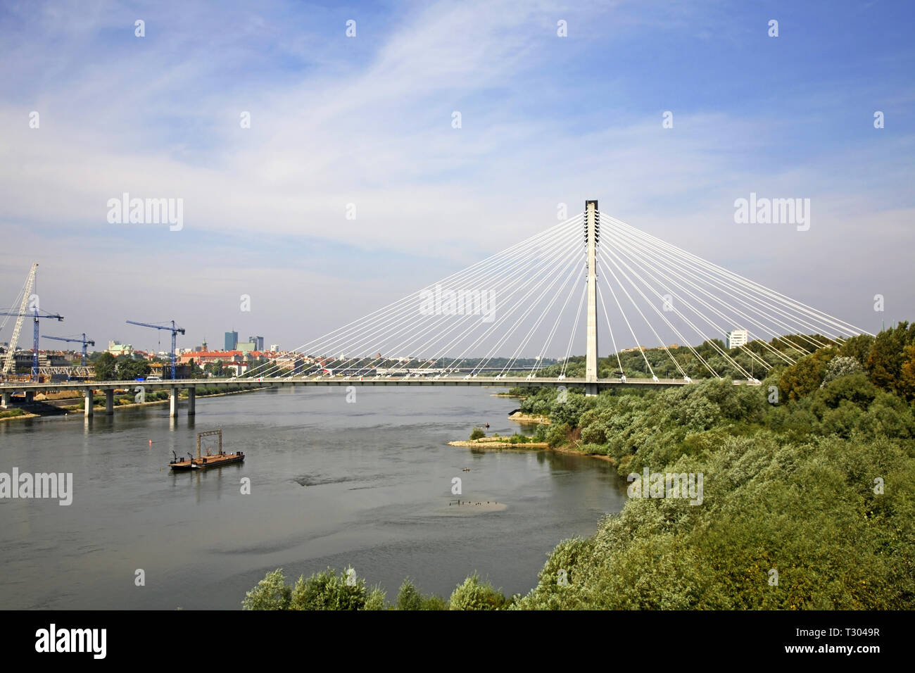 Swietokrzyski Bridge in Warsaw. Poland Stock Photo - Alamy