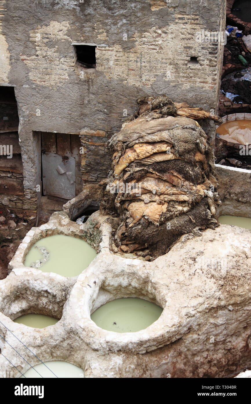 Old tanks medieval leather tanneries hi-res stock photography and ...