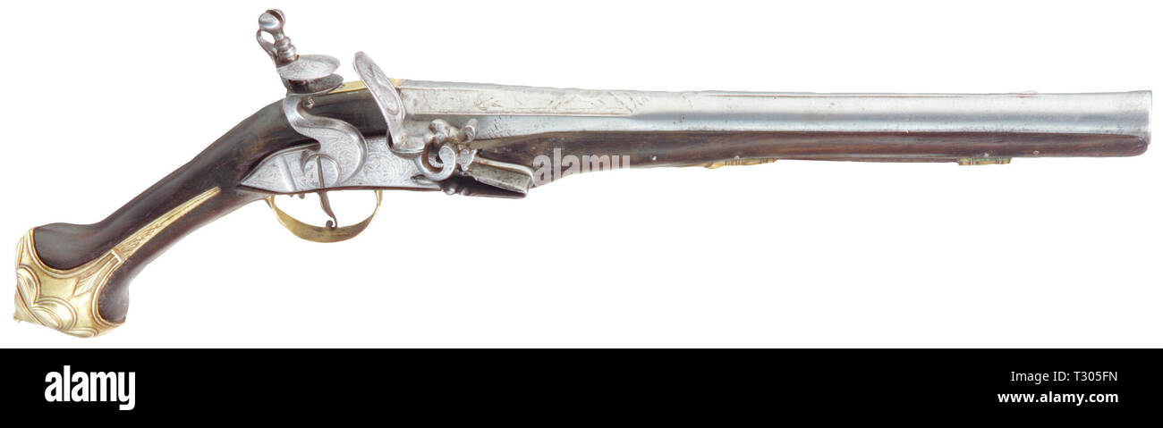Small arms, pistols, flintlock pistol, calibre 15 mm, Balkan-Turkish ...