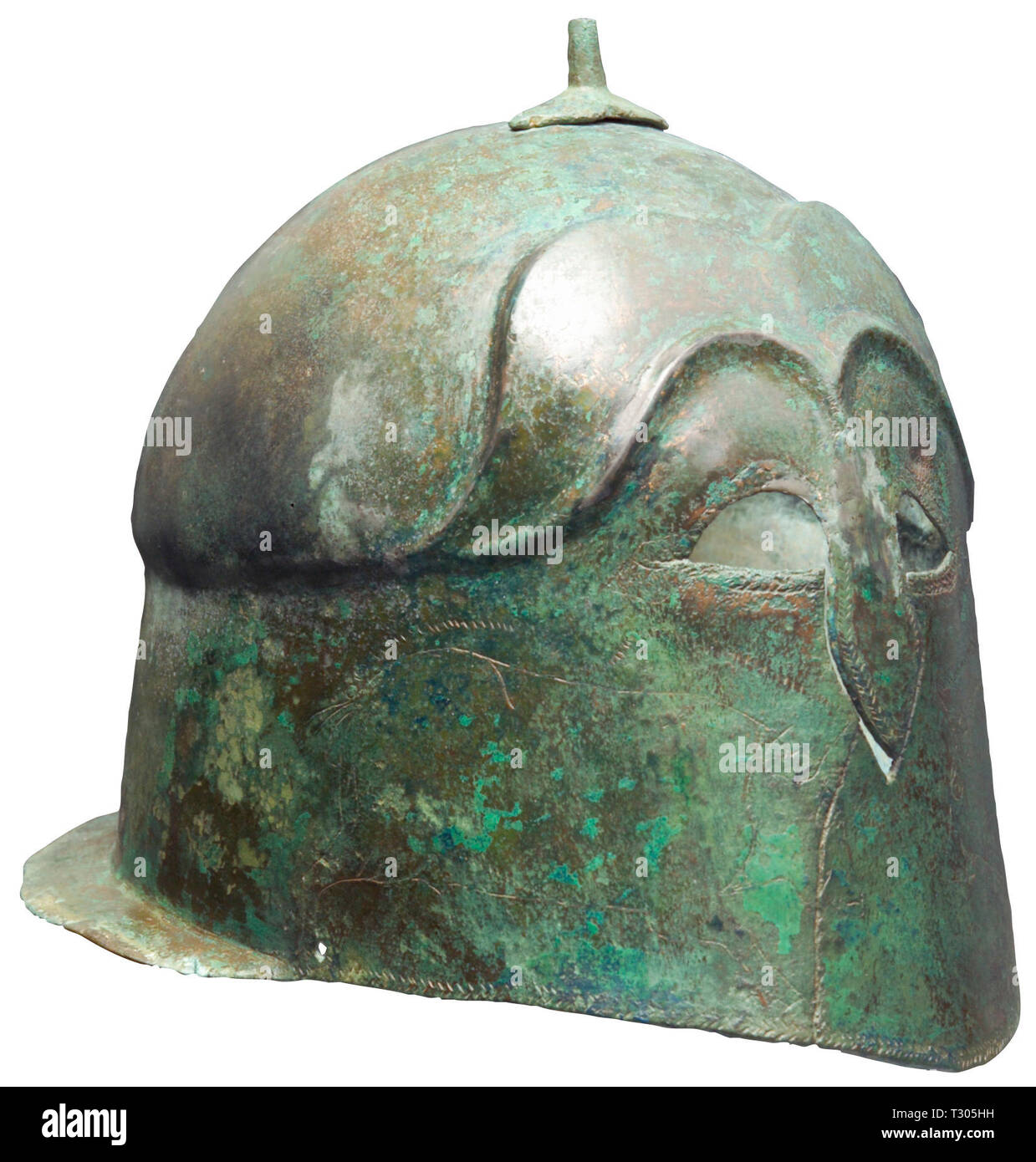 Body armour, helmets, Apulian-Corinthian helmet, bronze, 5th century BC ...