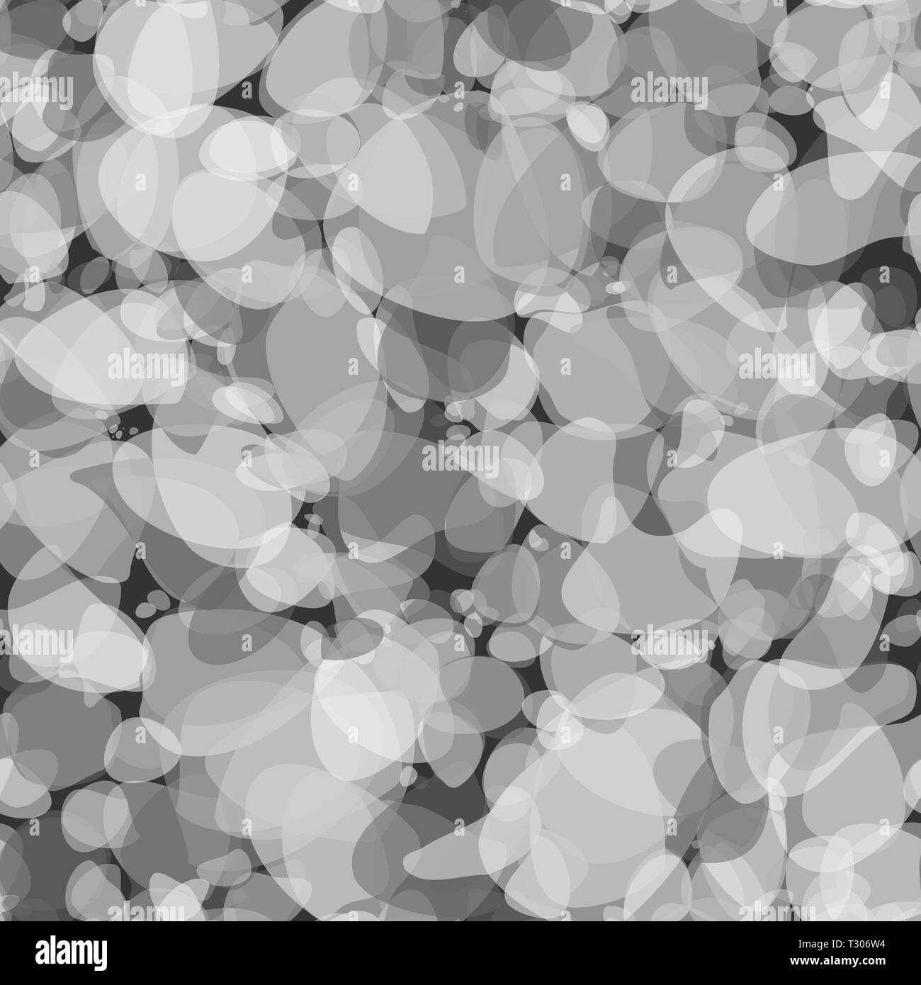 Seamless pattern of gray transparent clouds background. Vector image ...